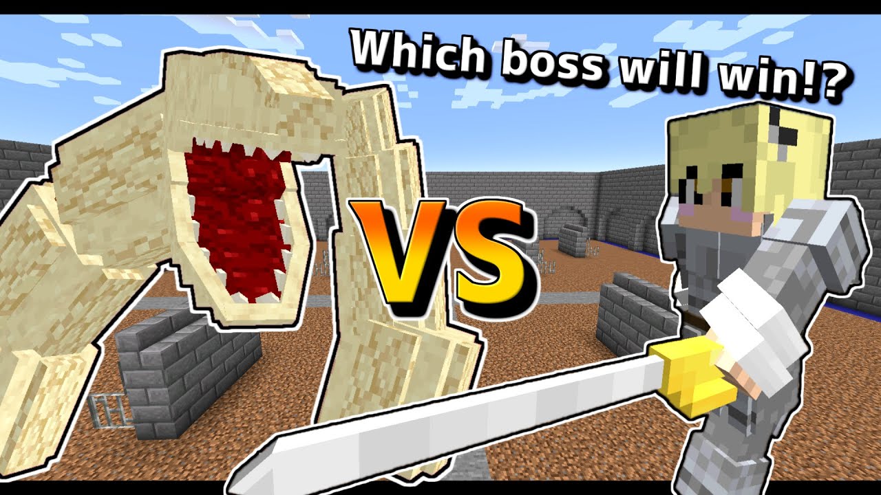Minecraft Custom Boss VS Custom Boss Part.1 - YouTube