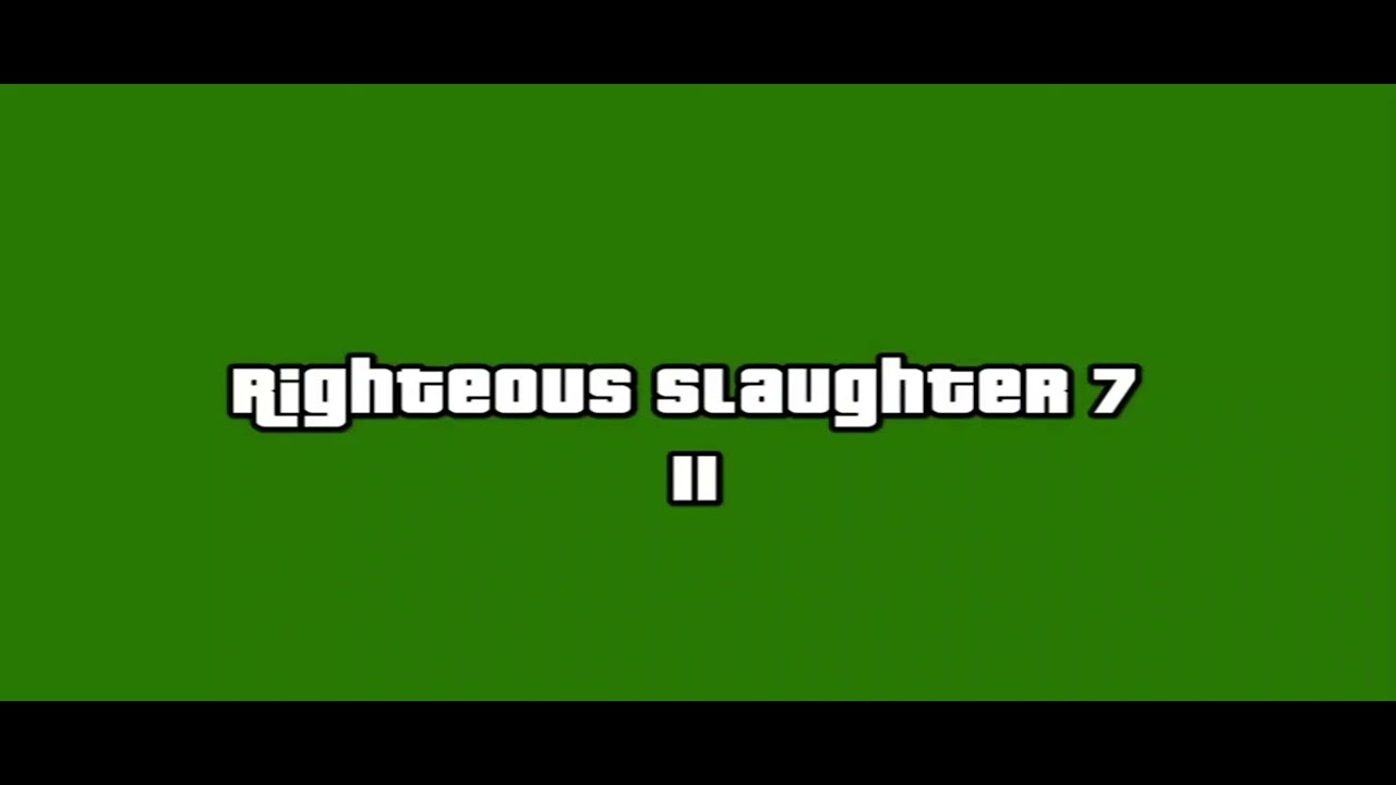 gta 5 radio commericals righteous slaughter 7 part 2 - YouTube