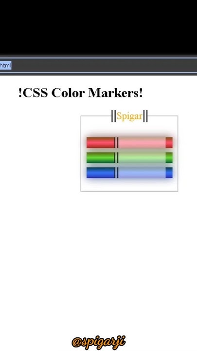 CSS Color Markers Project : Html & Css #html #css #webdevelopment - YouTube
