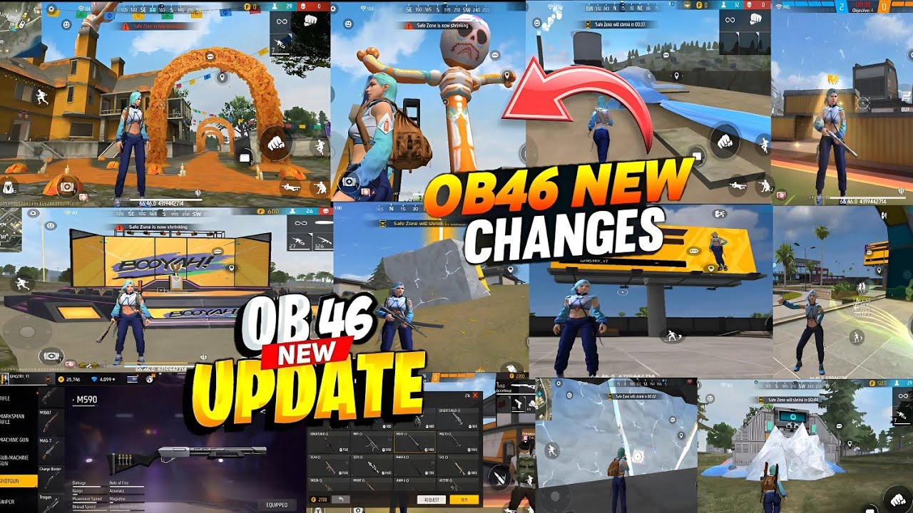 OB46 UPDATE CHANGES | TOP NEW CHANGES OB46 UPDATE | FREE FIRE OB 46 ...