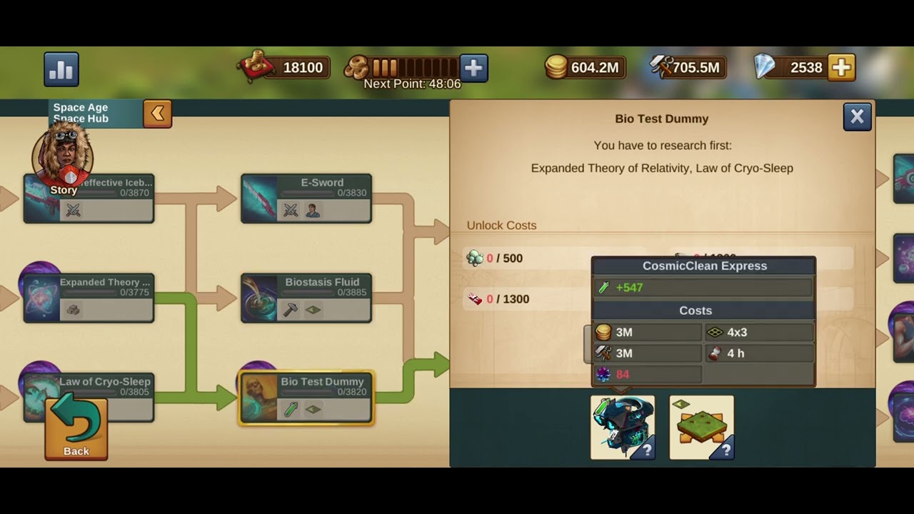 Tech Tree Space Hub / Pesquisas era Central Espacial (Forge of Empires ...