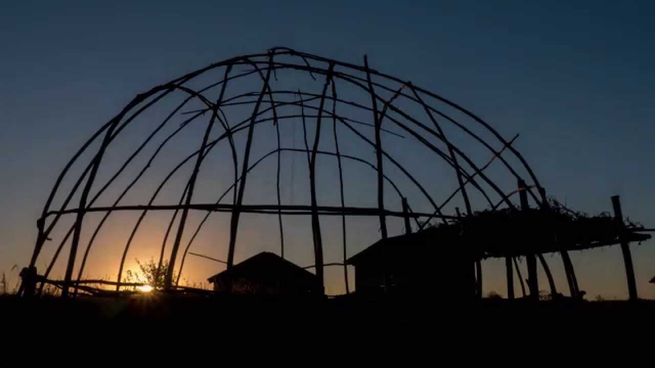 Lunar Eclipse Over Prophetstown State Park Native American Village ...