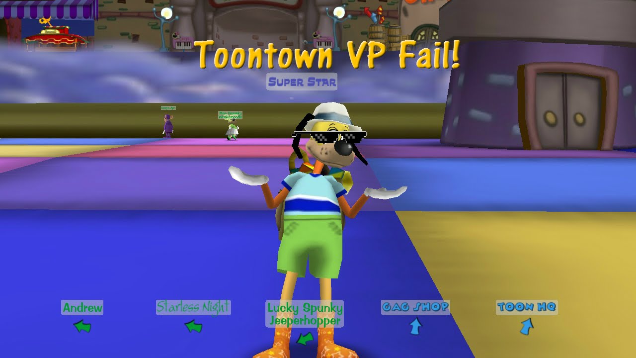 TTR Places: Toontown VP FAIL! - YouTube