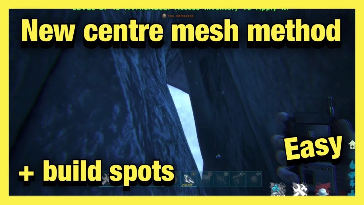 NEW CENTRE MESH HOLE + BASE LOCATIONS (ARK : SURVIVAL EVOLVED GLITCH ...