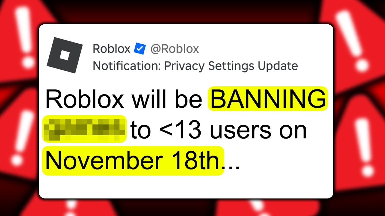 Roblox is BANNING This for YOU... (EXPLAINED) - YouTube