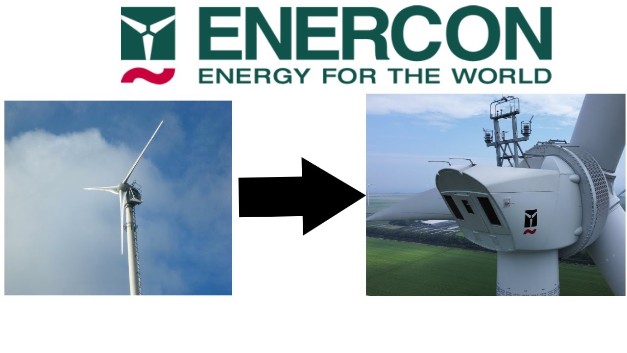Enercon wind turbine evolution - YouTube