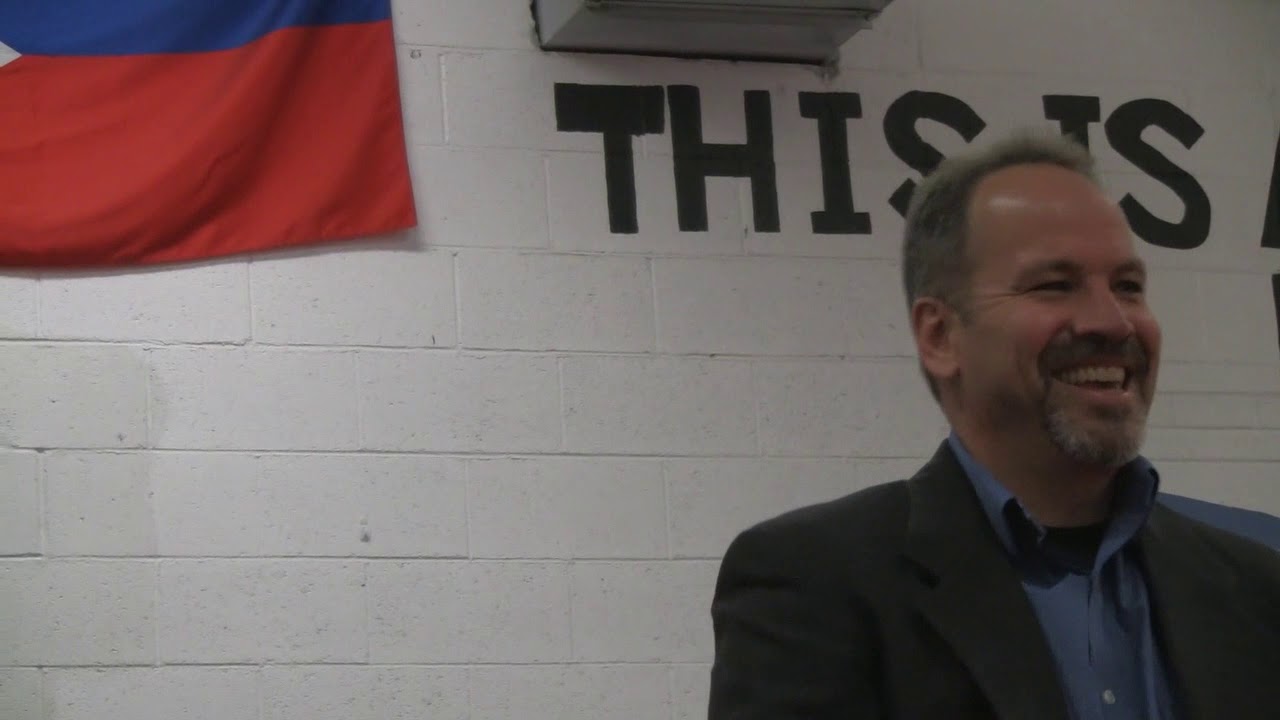 Jim Cote speaks at the 5th degree Black Belt promotion of his wife ...