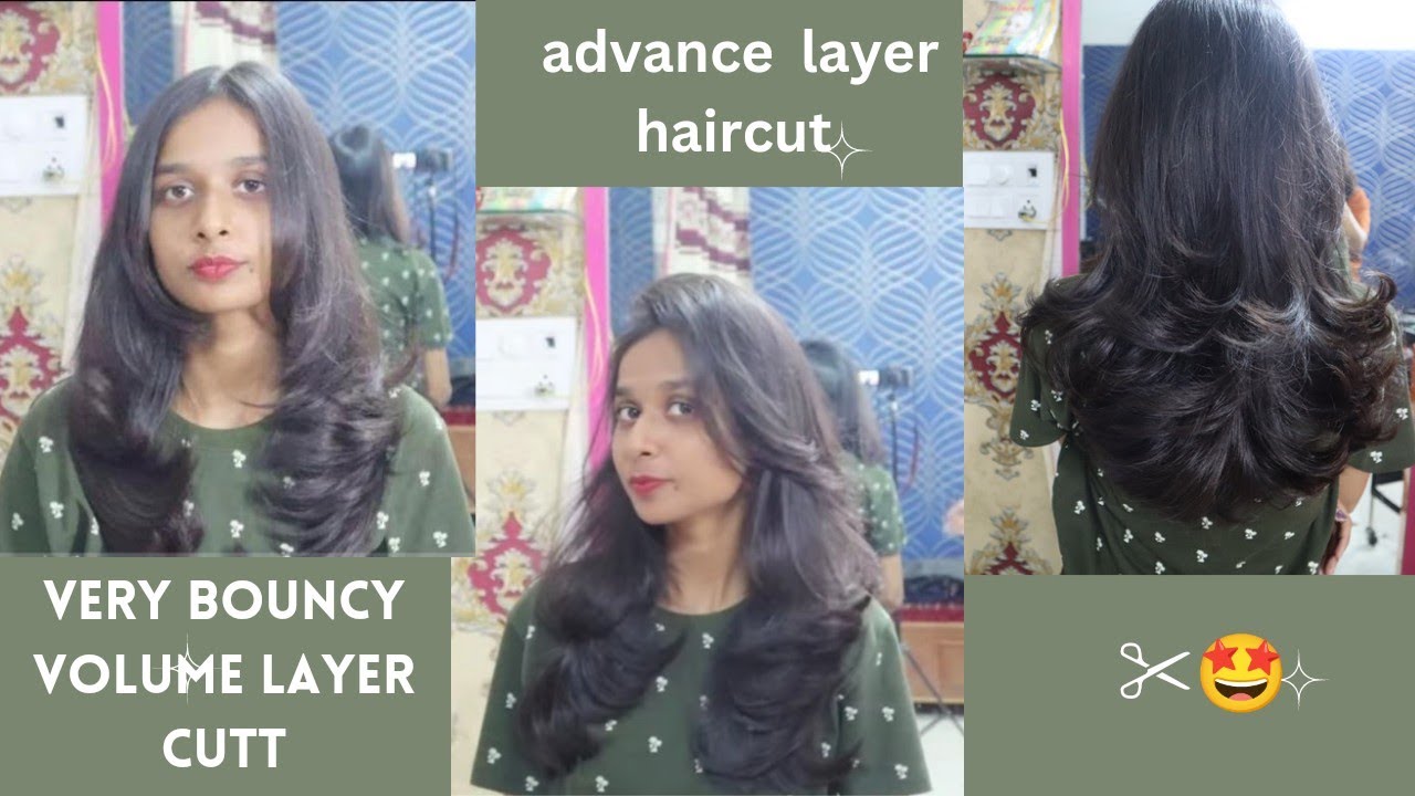 HOW to cut layeres || professional layer haircut ||layer haircut ...