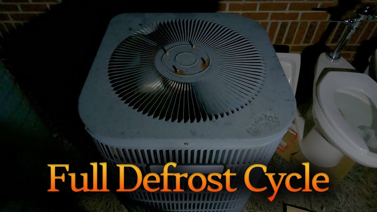 2004 Goodman CPLJ Heat Pump Full Defrost Cycle - YouTube