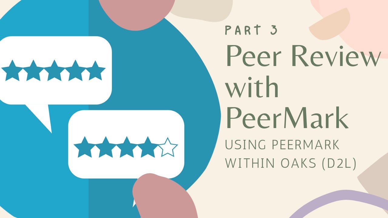 PeerMark for Peer Review: Step 3 - Students Conducting the Peer Reviews ...