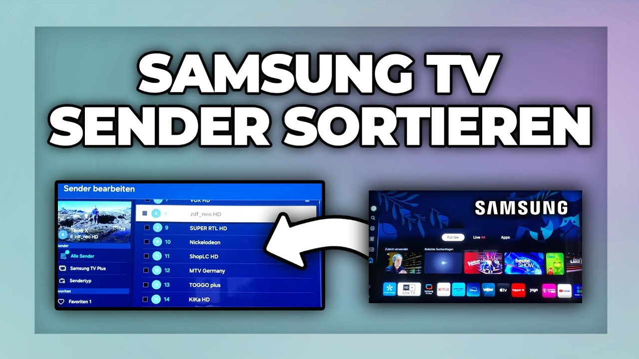 Samsung Fernseher Sender sortieren & Programme bearbeiten - Tutorial ...