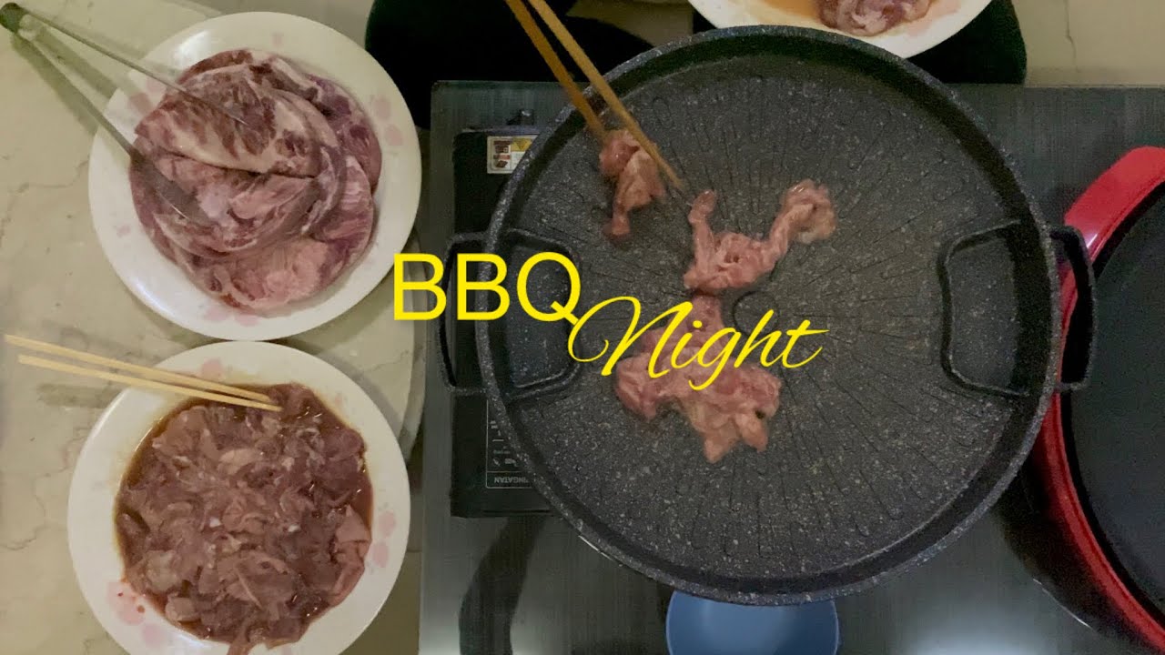 bbq night 🍖🔥// grocery shopping / barbeque party - YouTube