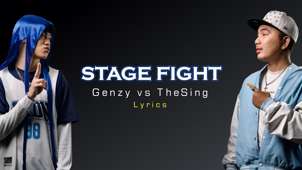 Genzy vs The Sing - Rapper Fighter Stage Fight Lyrics - YouTube