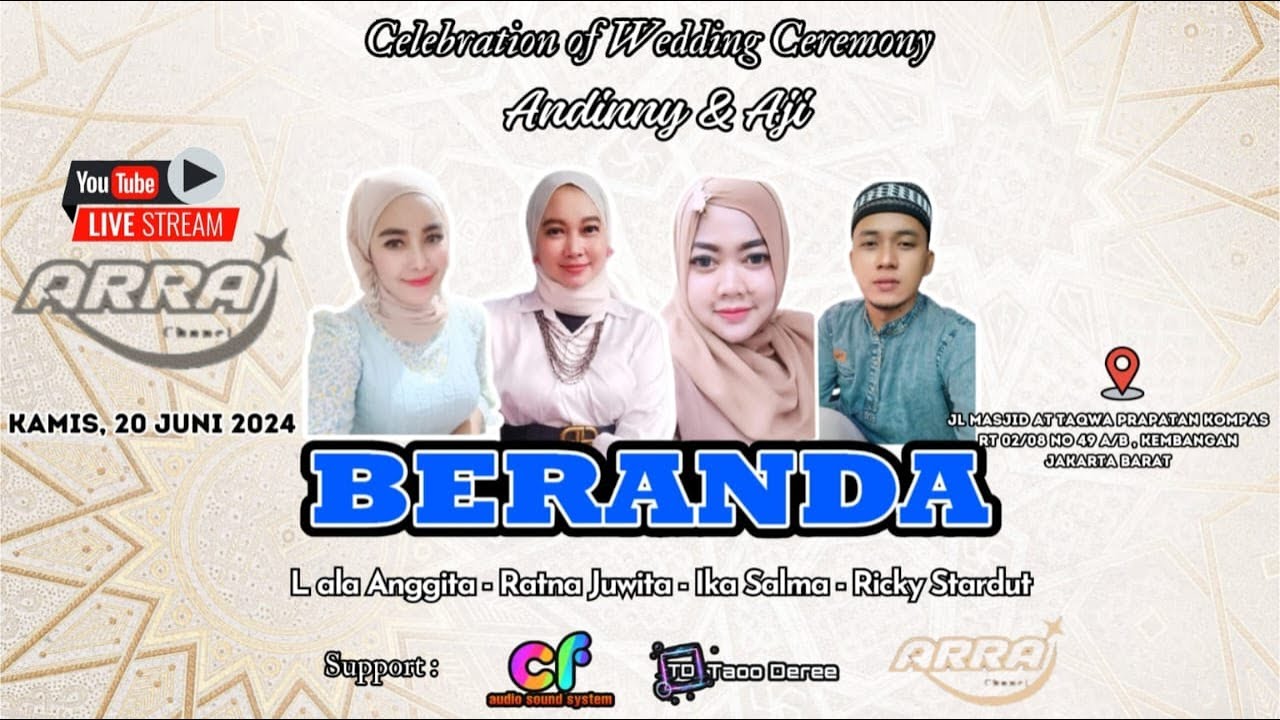 LIVE STREAMING BERANDA LIVE SHOW - KAMIS , 20 JUNI 2024 - YouTube