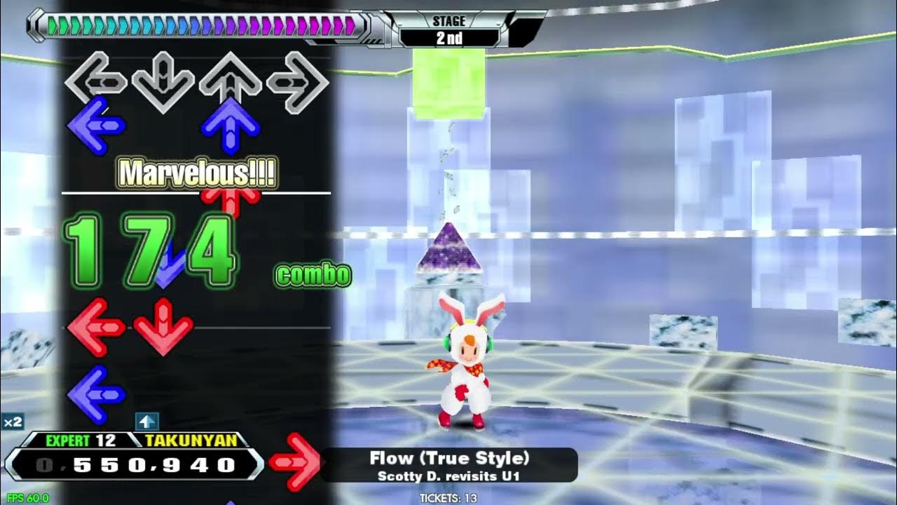 【DDR GRAND PRIX】Flow (True Style)【EXPERT】 - YouTube