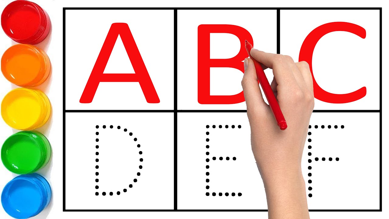 abcd, a for apple b for ball, abc song, abcd rhymes, colours, alphabet ...