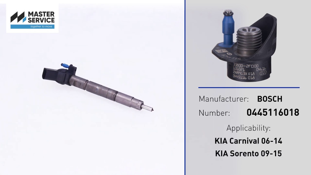 0445116018 Форсунка Bosch Injector 2.2 CRDI,2.0 CRDI HYUNDAI Santa FE ...
