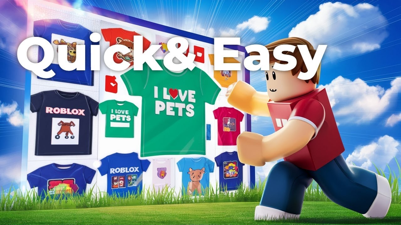 How to Design and Sell T-Shirts in Roblox Like a PRO? - YouTube