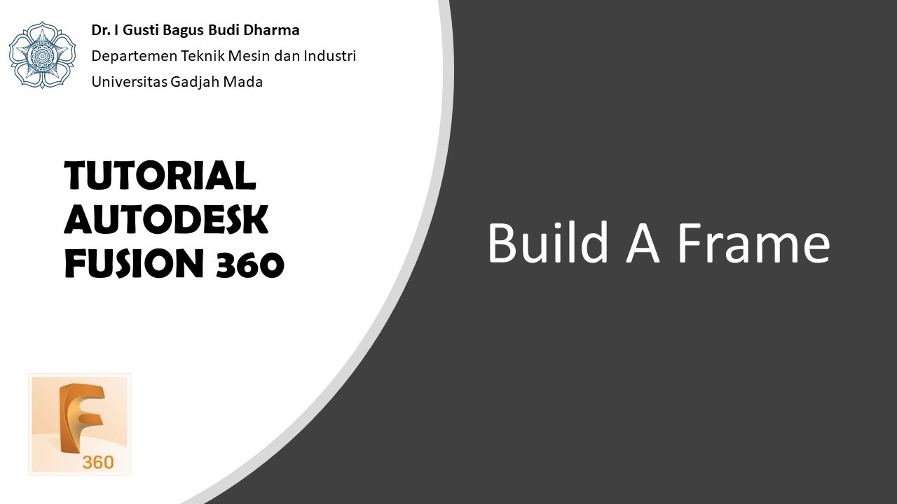 Fusion 360 - Build A Frame - YouTube