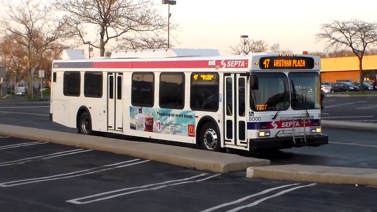 SEPTA BUS: NEW FLYER D40LF 8000 ON ROUTE: 47 PT2 - YouTube