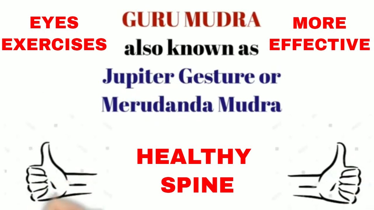 Mudra for Spine for vertical balance of body Guru Mudra Jupiter Gesture ...