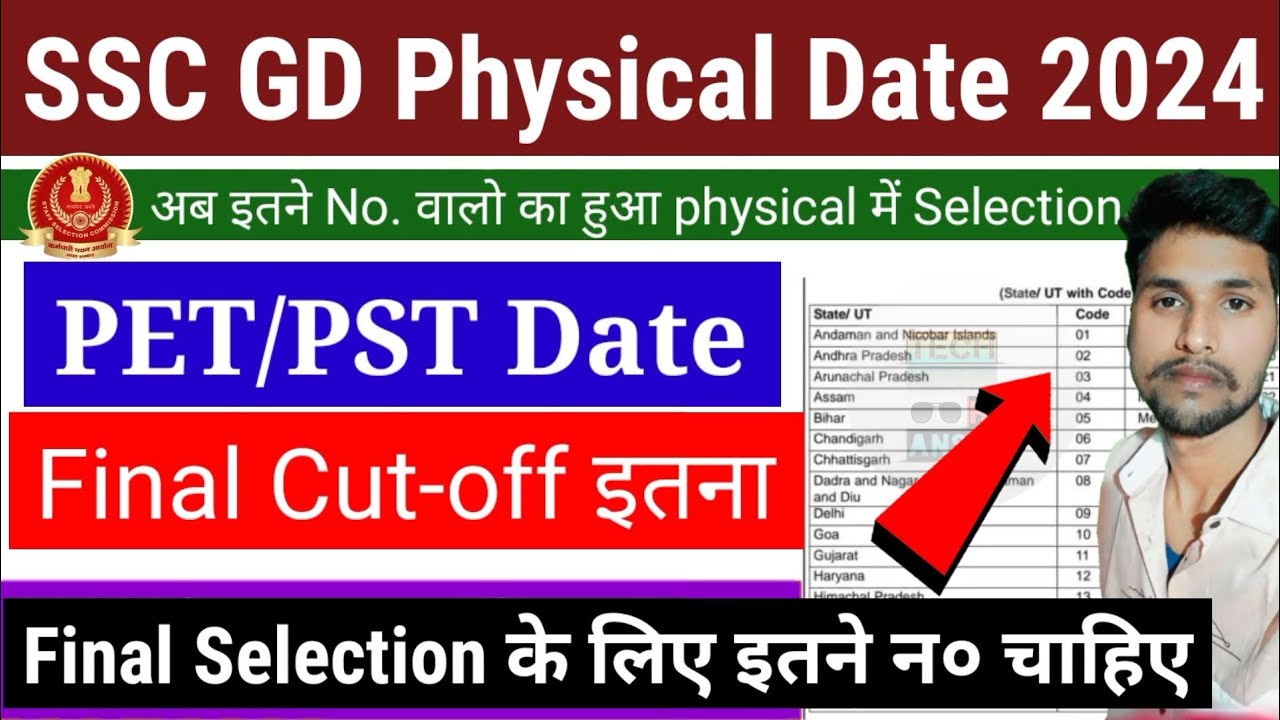 SSC GD Physical Date🤩SSC GD PET/PST 2024🤬ssc gd final merit?ssc gd ...