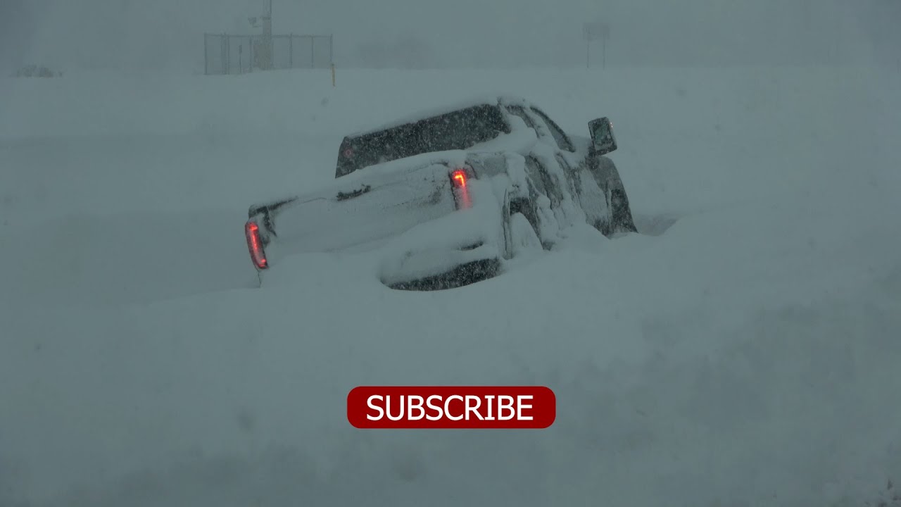 Watertown NY Heavy Lake Effect Snow With Lots Of Accidents - YouTube