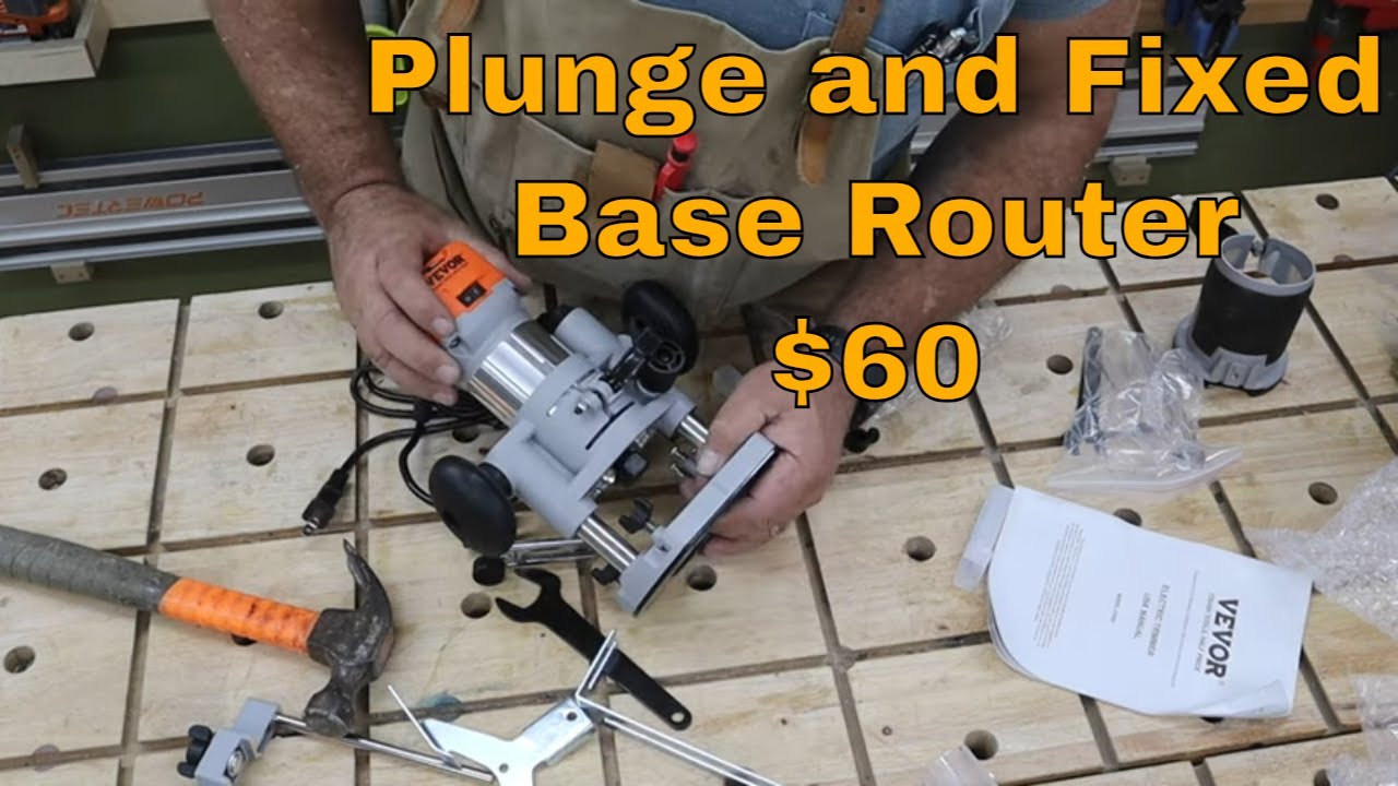 Plunge Trim Router Review Vevor - YouTube