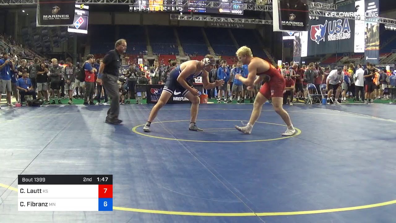 220 Lbs Rnd Of 32 Cade Lautt Kansas Vs Cole Fibranz Minnesota - YouTube