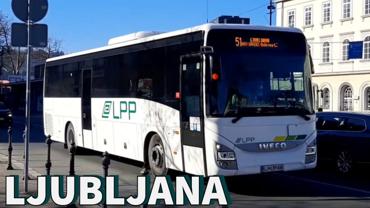 LPP Ljubljana | Medkrajevni potniški promet, Suburban buses - YouTube