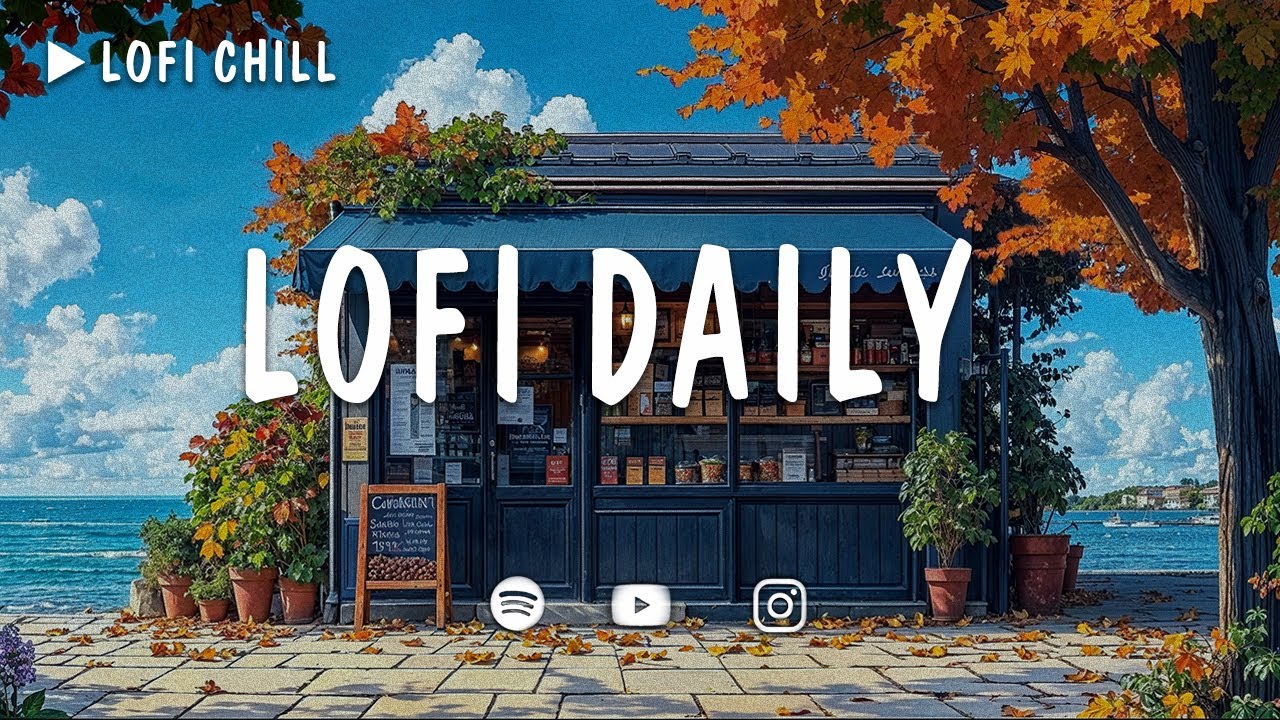 Coffee Forest 🍂 Sitting and listen to Autumn Lofi ☕ Lofi Cafe ~ Lofi ...