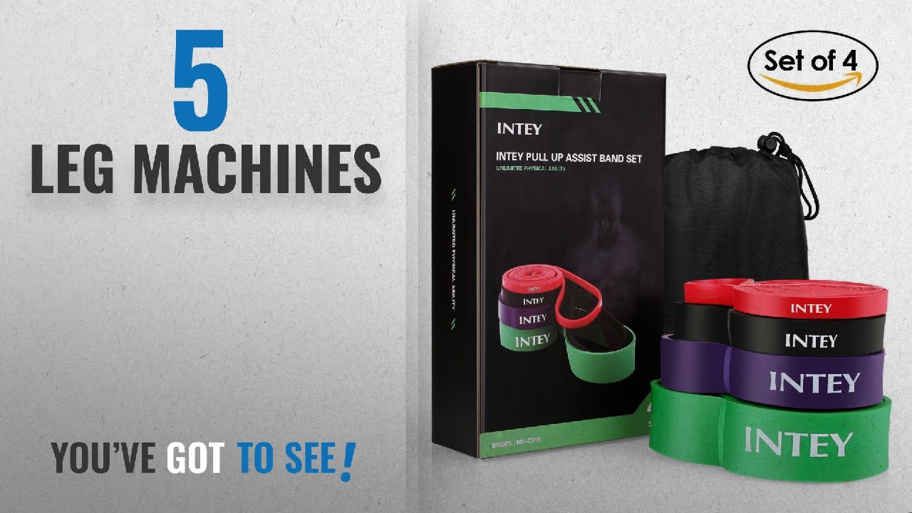 Top 10 Leg Machines [2018]: INTEY Resistance Bands sets 4 pieces ...