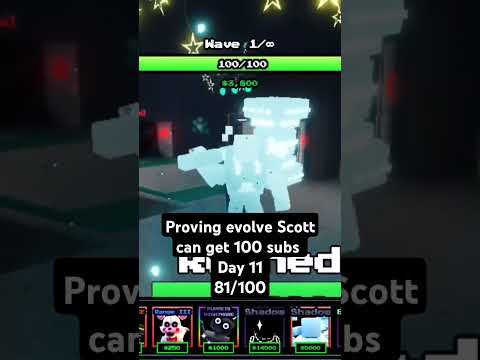Proving evolve Scott can get 100 subs Day 11 #roblox #fntd #gaming ...