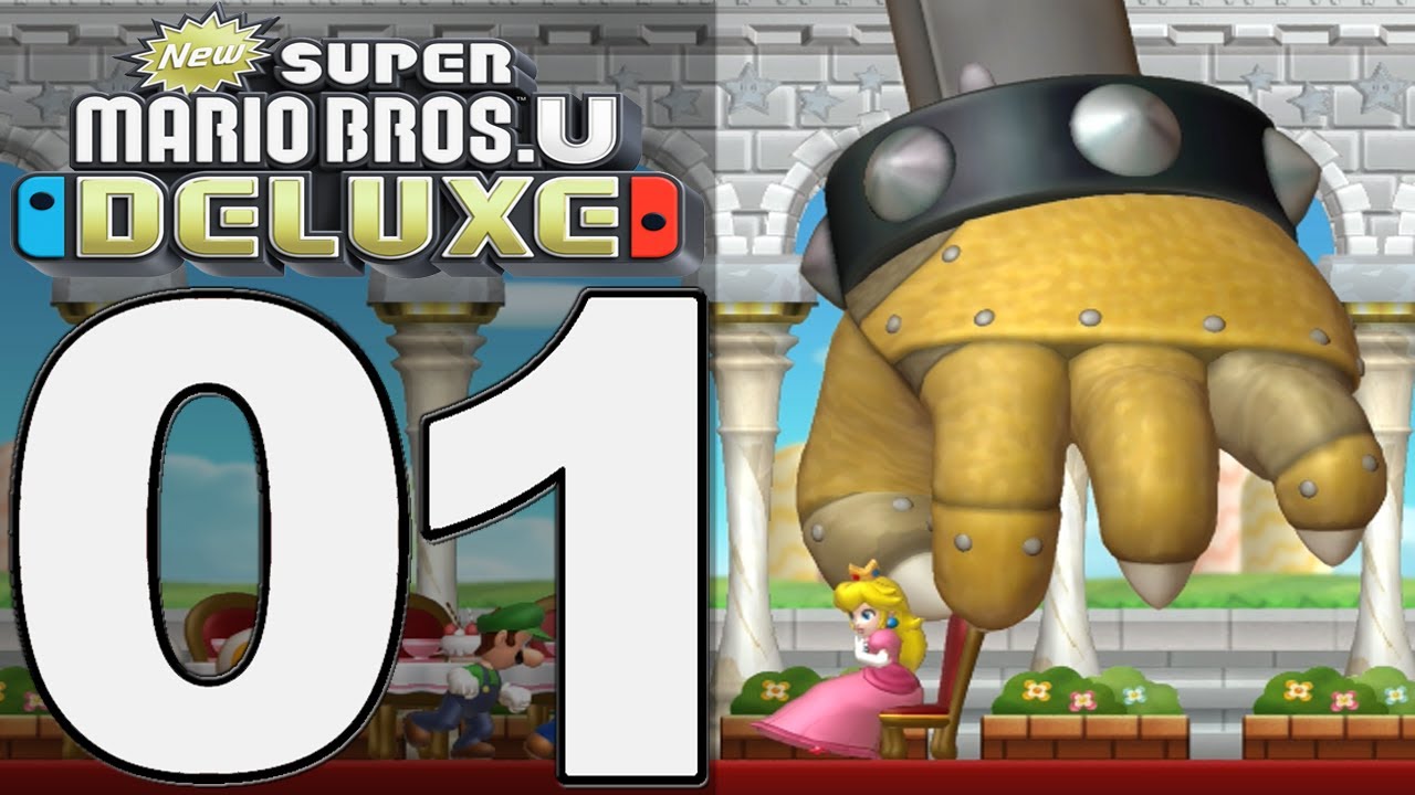New Super Mario Bros U Deluxe [Part 1] Metallic Bowser Hand Invasion ...