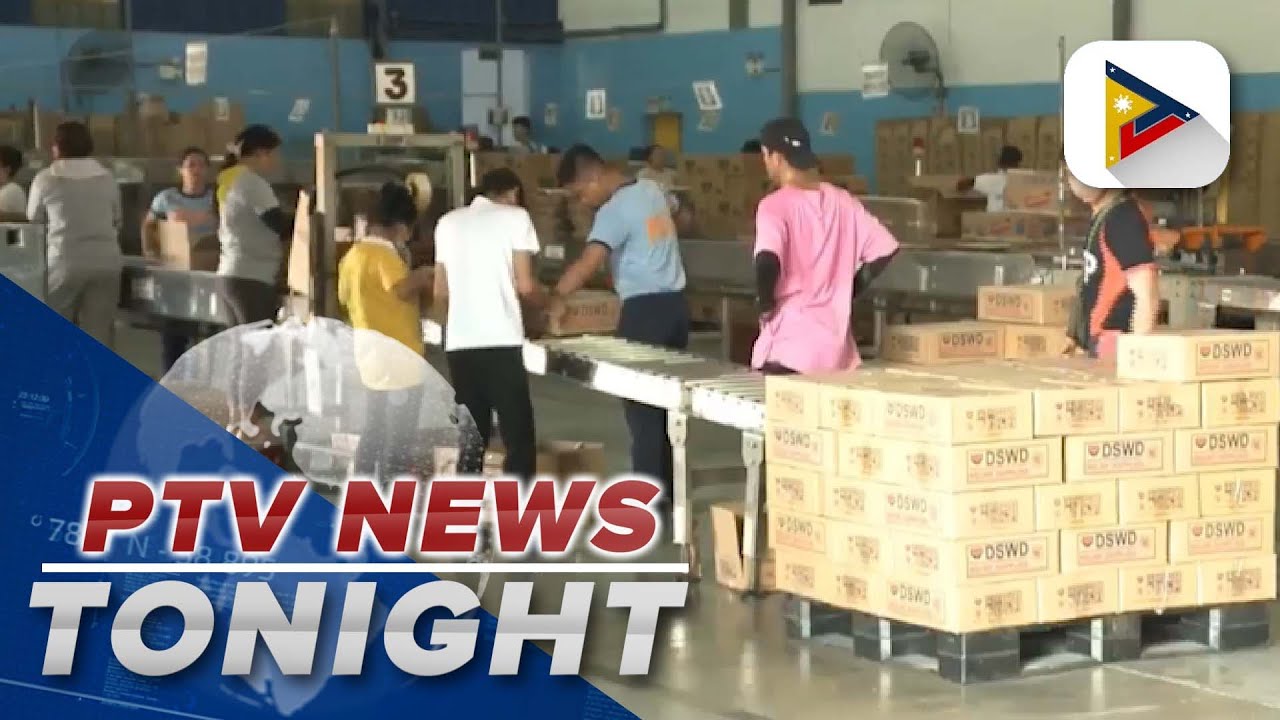 DSWD-NROC repacking relief goods - YouTube