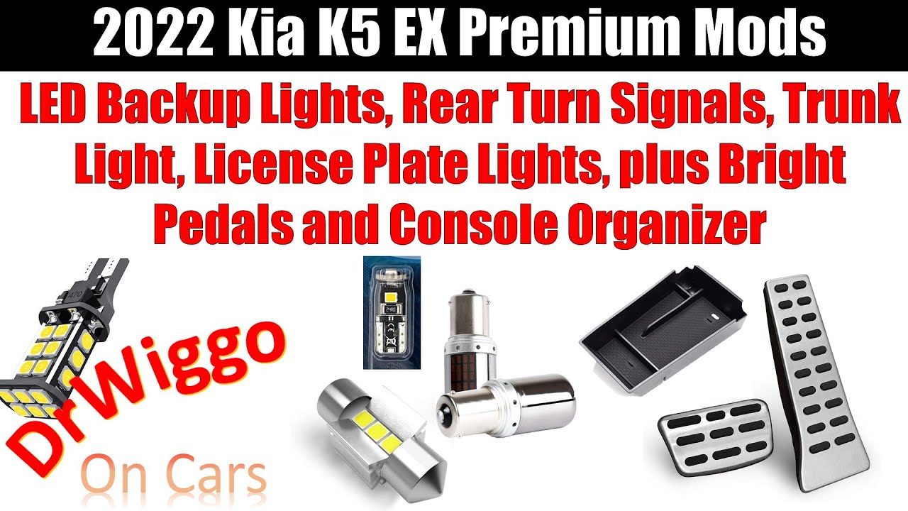 2022 Kia K5 EX Premium Mods LED Backup, Turn Signals, Trunk, License ...