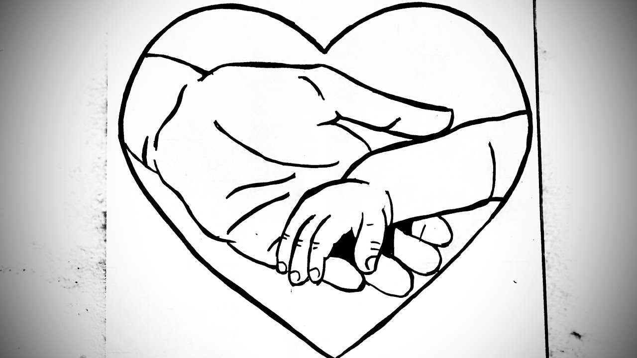 Father's Day Drawing||Father and son drawing||fathers day drawing for ...