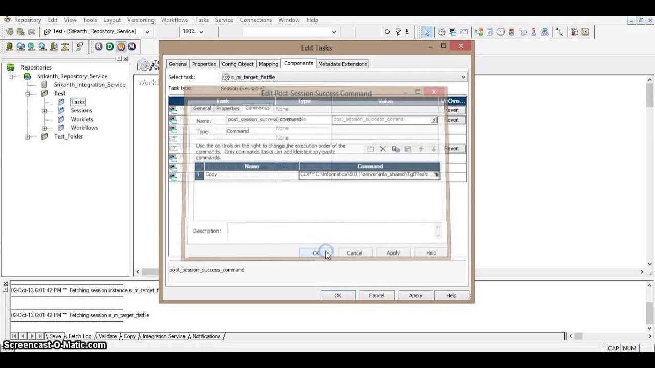 Command task in Informatica - YouTube