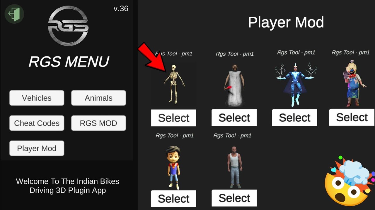 New Player Mod RGS Tools In Indian Bike Driving 3D - YouTube