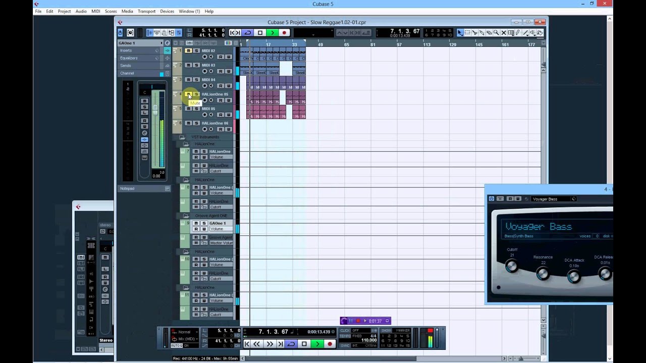 Reggae Cubase Demo - YouTube