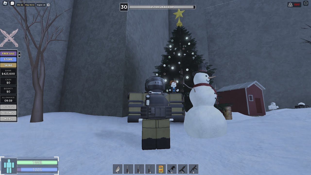 Buying The Slayer Armor for $99,999 l Roblox Criminality Christmas ...