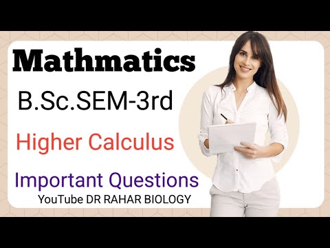 Bsc 3rd sem maths important questions mgsu 2025 - YouTube
