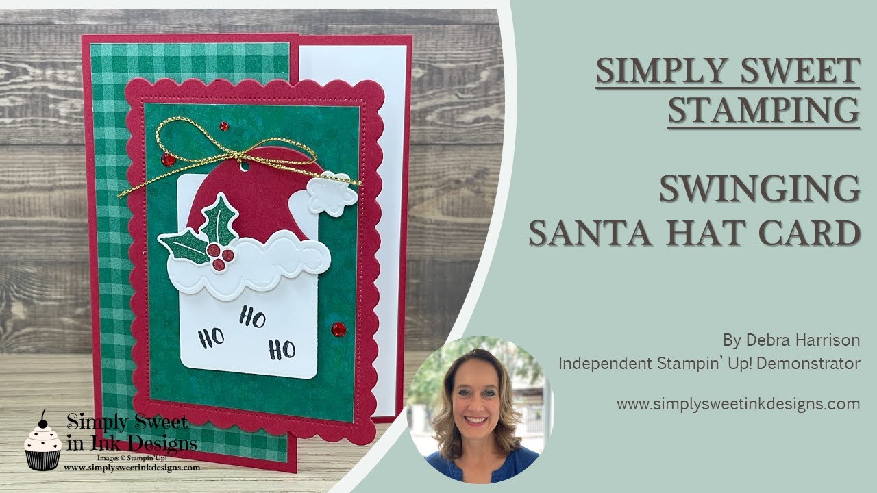 Swinging Santa Hat Card - YouTube