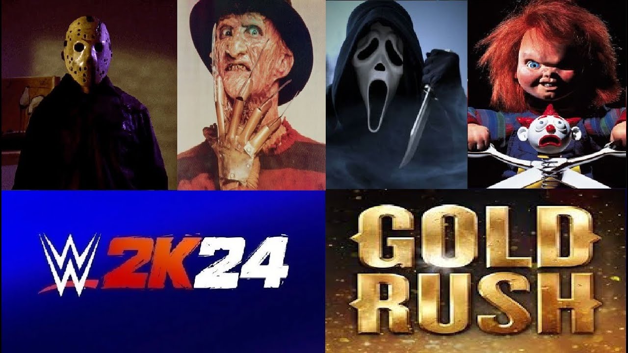 WWE 2K24 Horror Movie Character Gold Rush Tournament Part 1 - YouTube