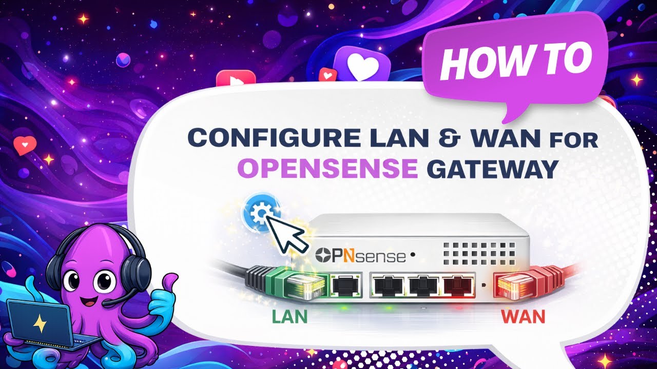 Setup Opensense Gateway Firewall | LAN & WAN Configuration - YouTube