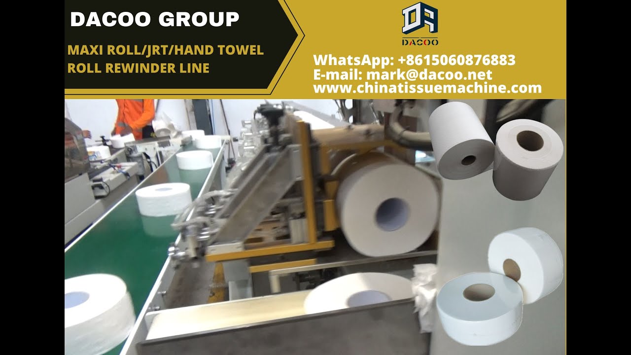 Maxi Jumbo Roll Toilet Paper Roll JRT Hand Towel Roll Machine ...