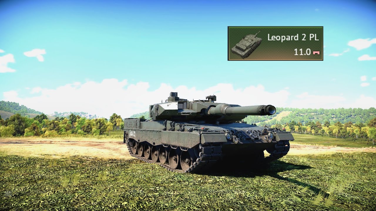 Leopard 2 PL powerful gun and good aiming angles (War Thunder/gameplay ...