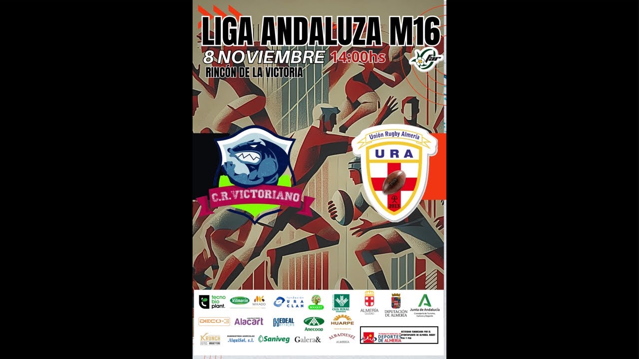 Partido Rugby 🏉 campeonato C.R Victoriano URA almería S16 sábado 14:00 ...