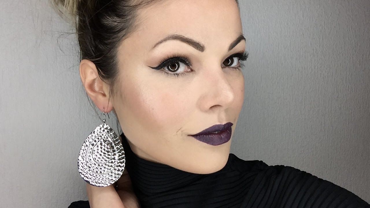 Dark Matte lips/makeup lèvres foncé - YouTube