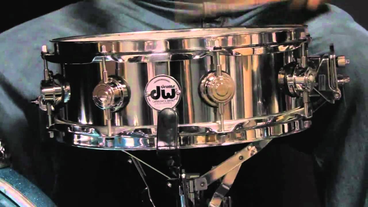 DW Snare Drum 4.5x13 Stainless Steel - YouTube